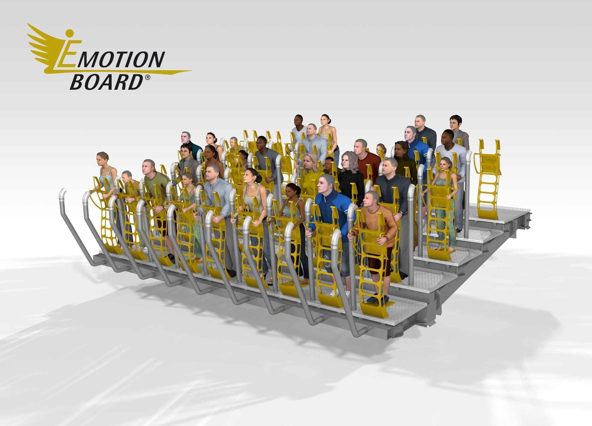 E-motionboard Ride Ent VR flying theatre at Six Flags Dubai | blooloop