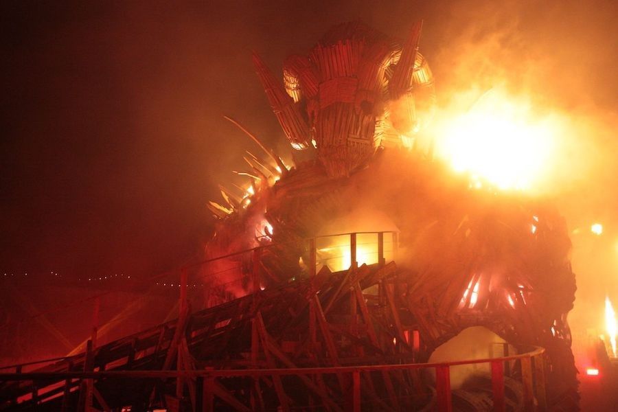 Wicker Man Alton Towers Resort wooden roller coaster | blooloop