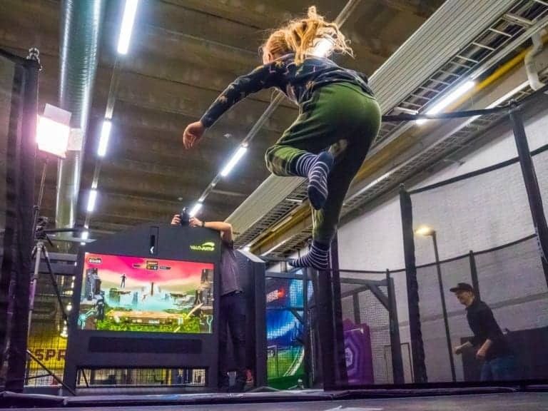 Super Stomp, the world's first two-player game for trampolines | blooloop