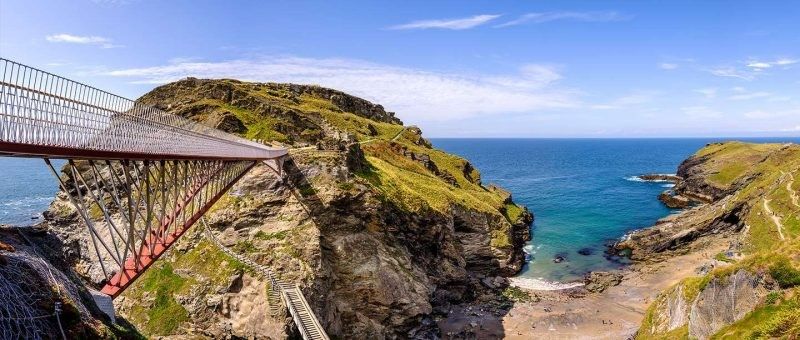 Tintagel Castle Bridge opens in Cornwall with gap in middle | blooloop