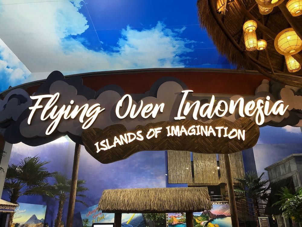 Super 78 | Flying over Indonesia | flying theatre attraction in Bali ...