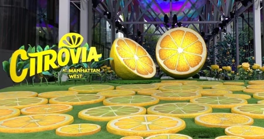 Adirondack Studios | Citrovia pop-art Lemon Garden in NYC | blooloop