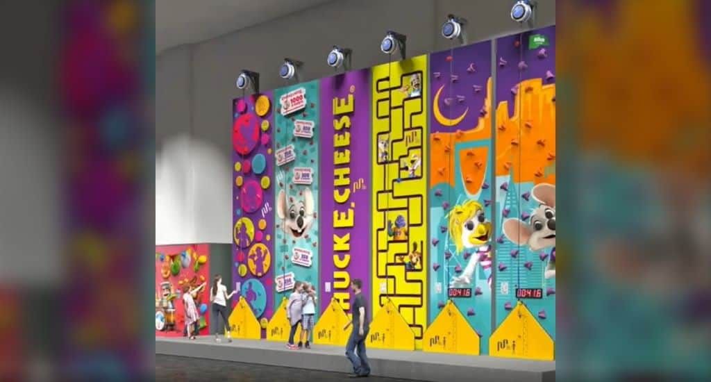 Walltopia creates climbing attractions for Chuck E. Cheese | blooloop