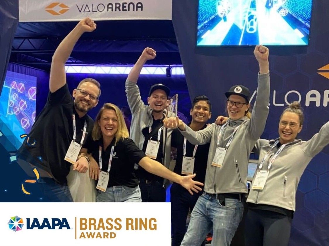 Valo Motion wins Brass Ring Award 2022 for ValoArena | blooloop