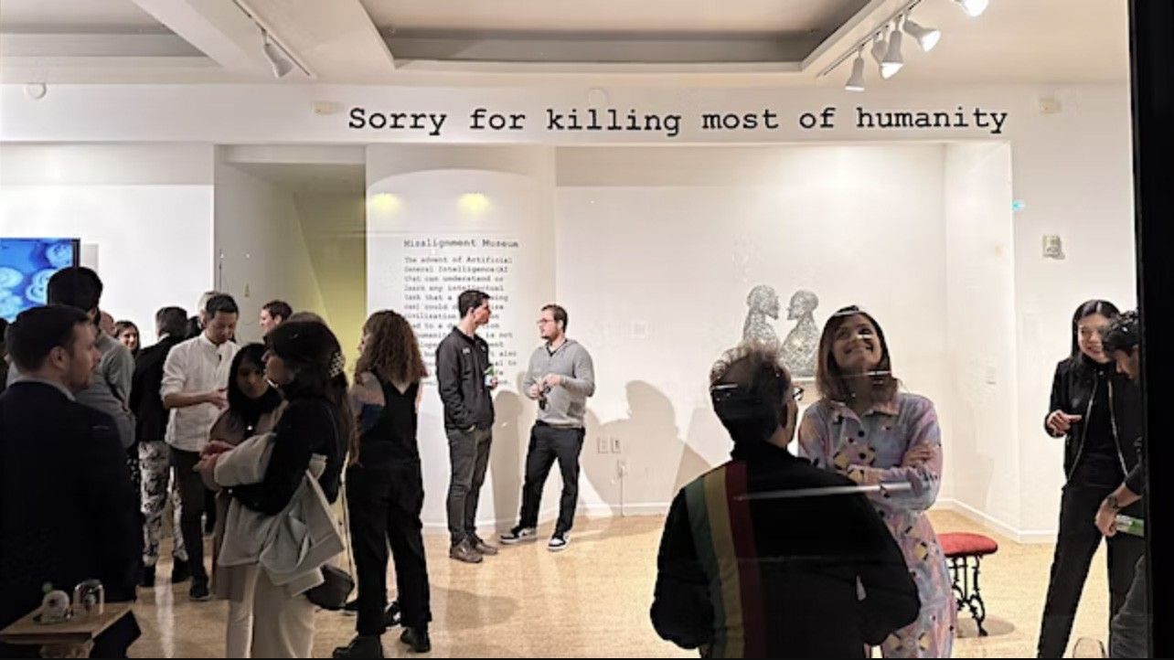 AI says 'sorry' for destroying humanity in new exhibition | blooloop