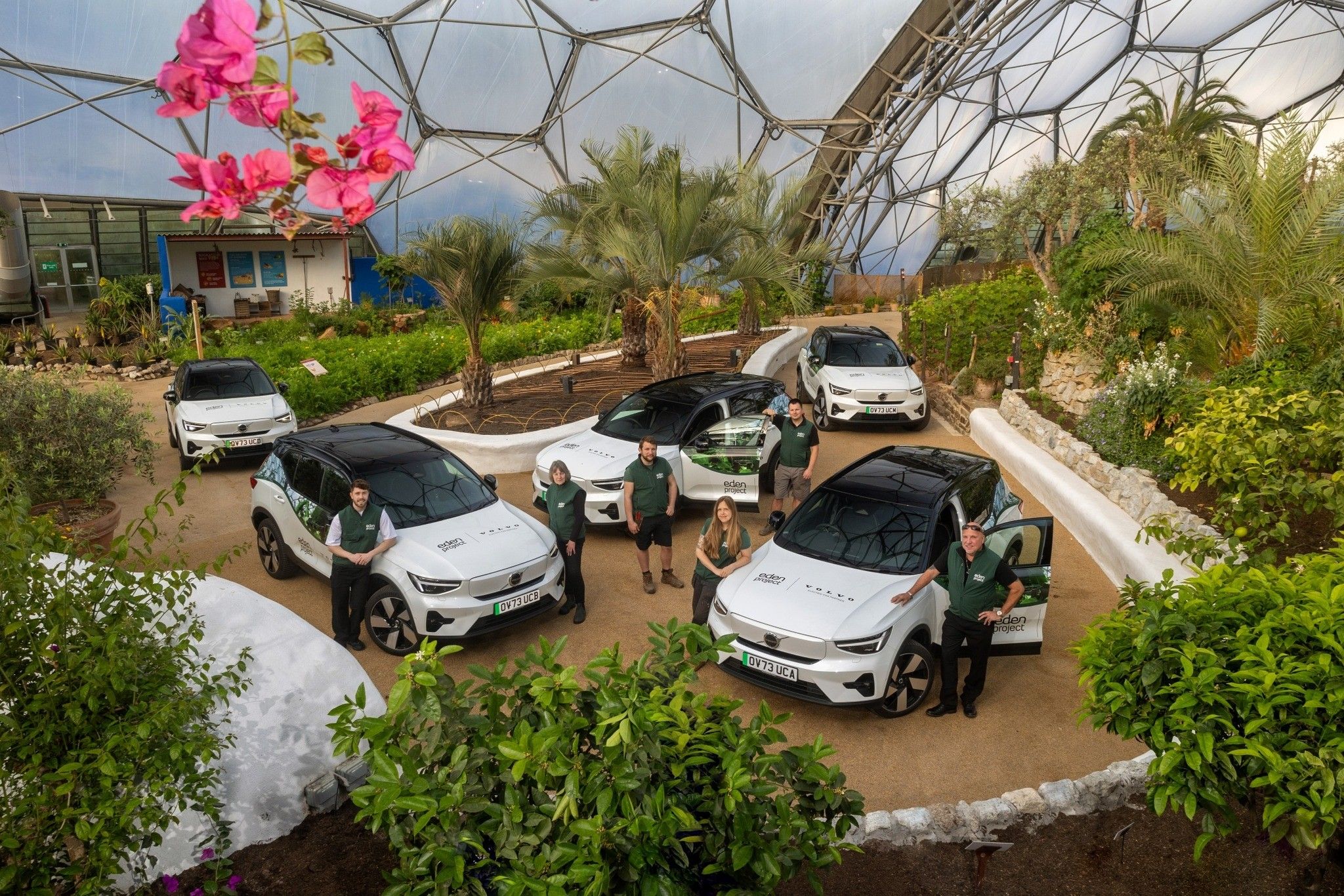 Eden Project unveils new fleet of pure electric Volvo cars | blooloop