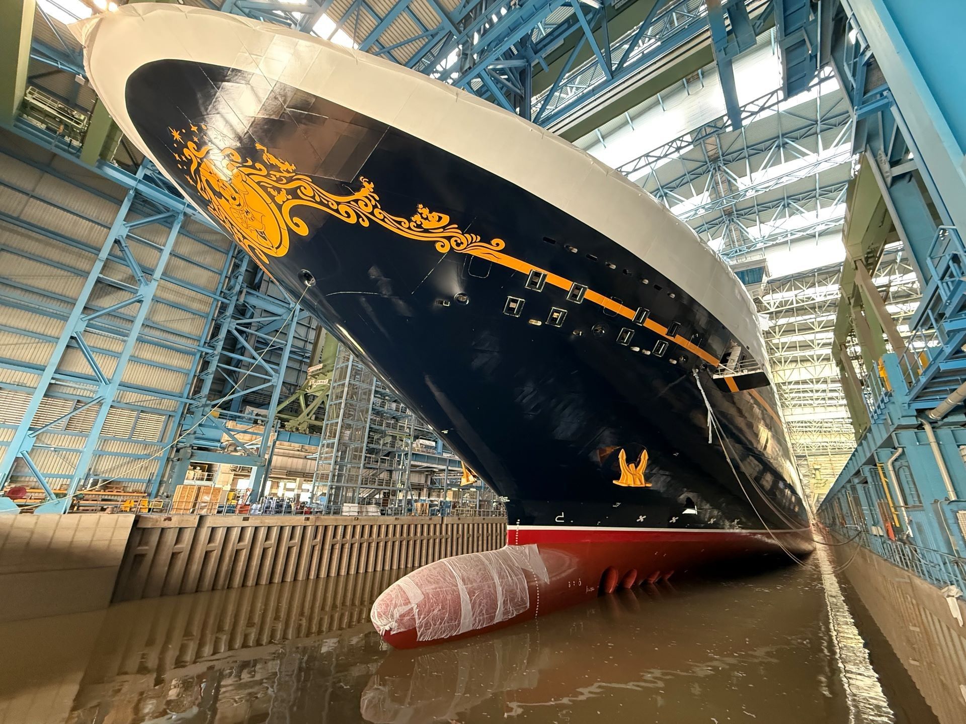 Disney Destiny cruise ship touches water for first time | blooloop